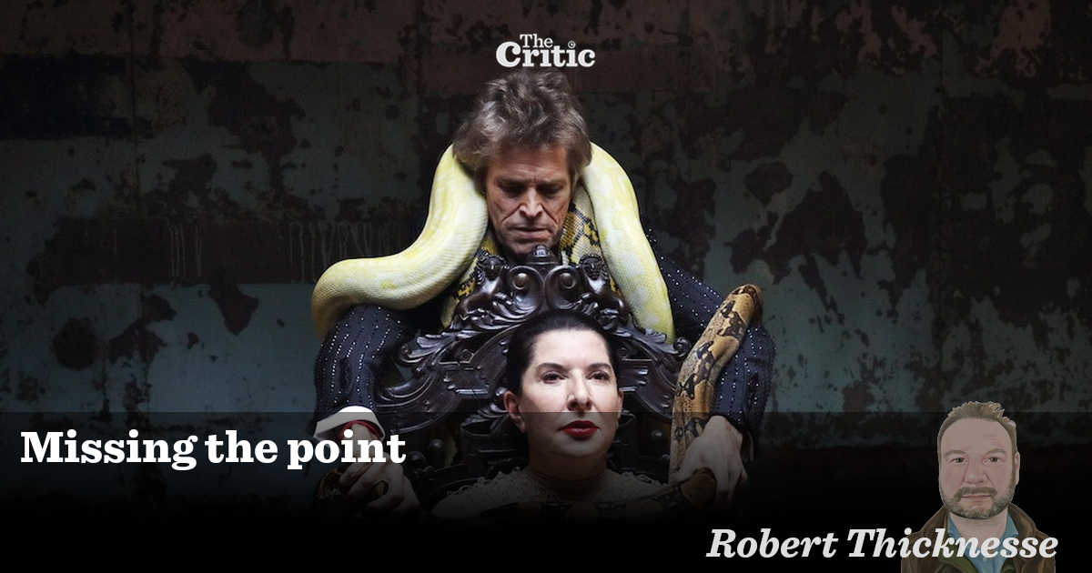 Missing the point | Robert Thicknesse | The Critic Magazine