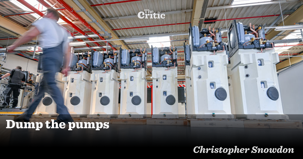 Dump the pumps | Christopher Snowdon | The Critic Magazine