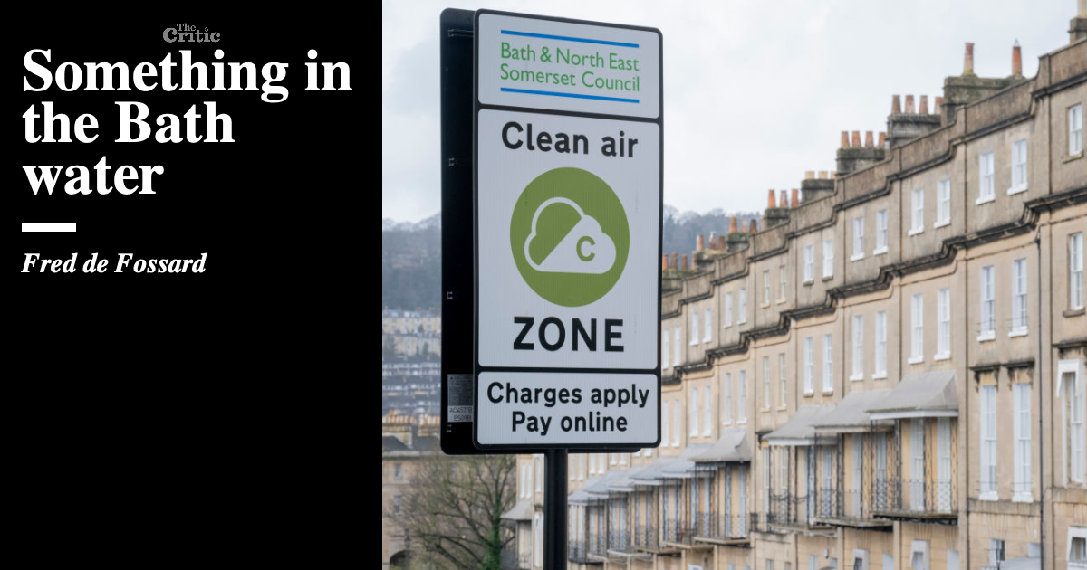 Something in the Bath water | Fred de Fossard | The Critic Magazine