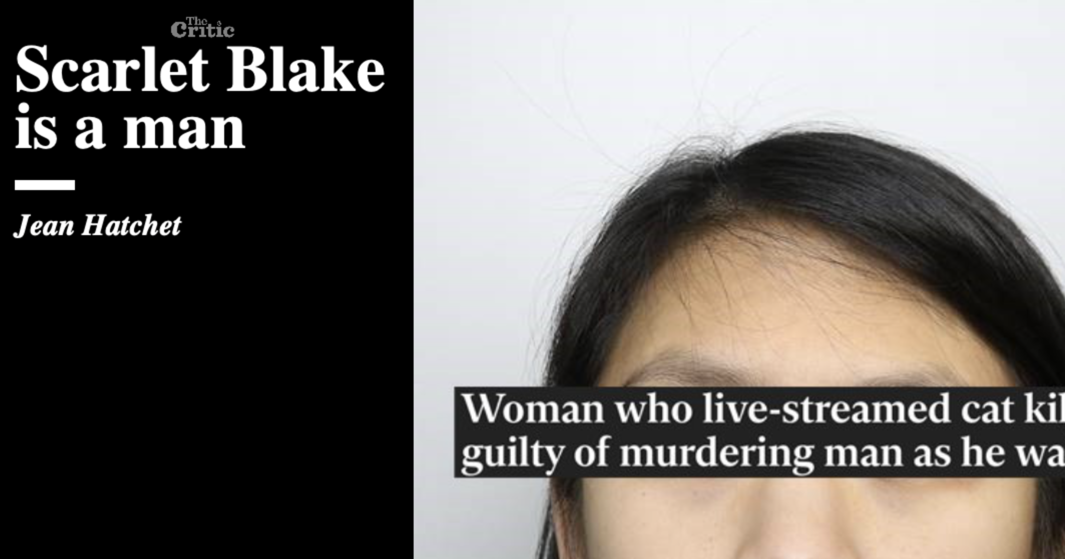 Scarlet Blake is a man | Jean Hatchet | The Critic Magazine