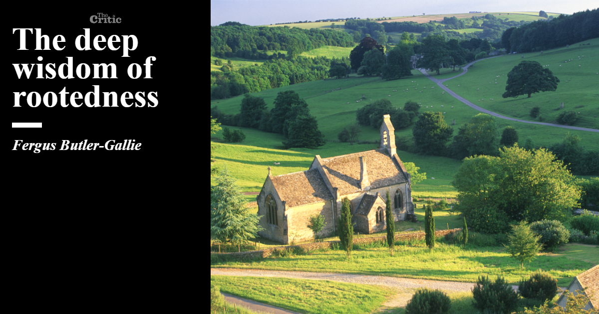 The deep wisdom of rootedness | Rev Fergus Butler-Gallie | The Critic ...