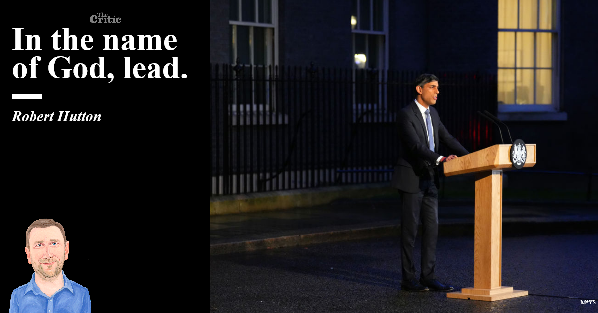 In the name of God, lead | Robert Hutton | The Critic Magazine