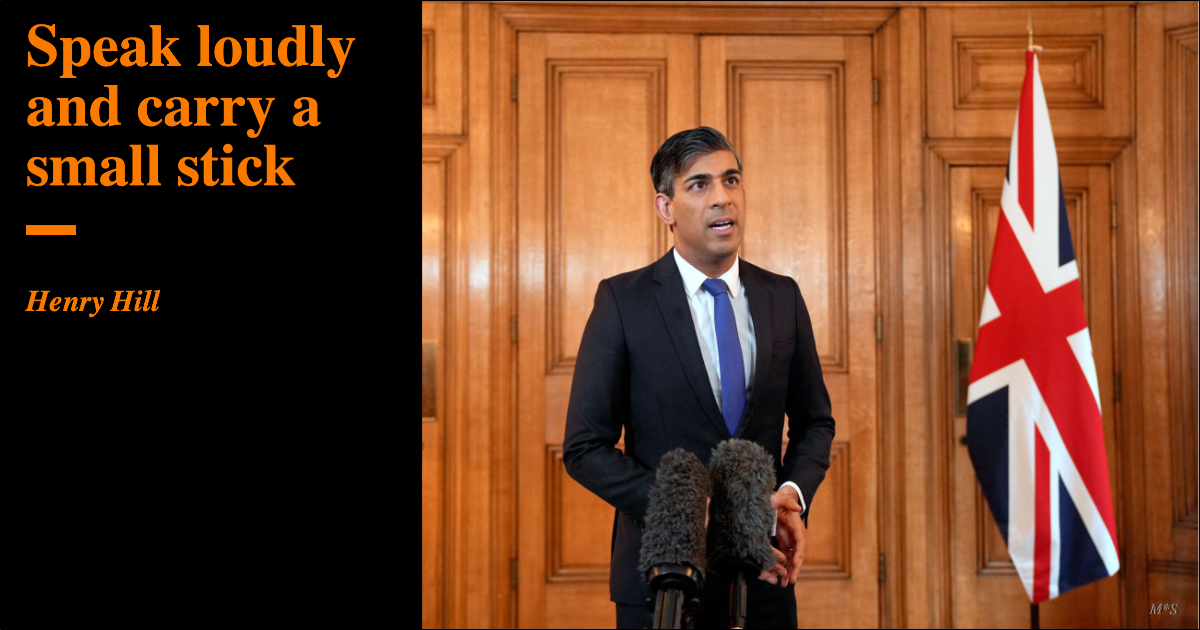 Speak loudly, and carry a small stick | Henry Hill | The Critic Magazine