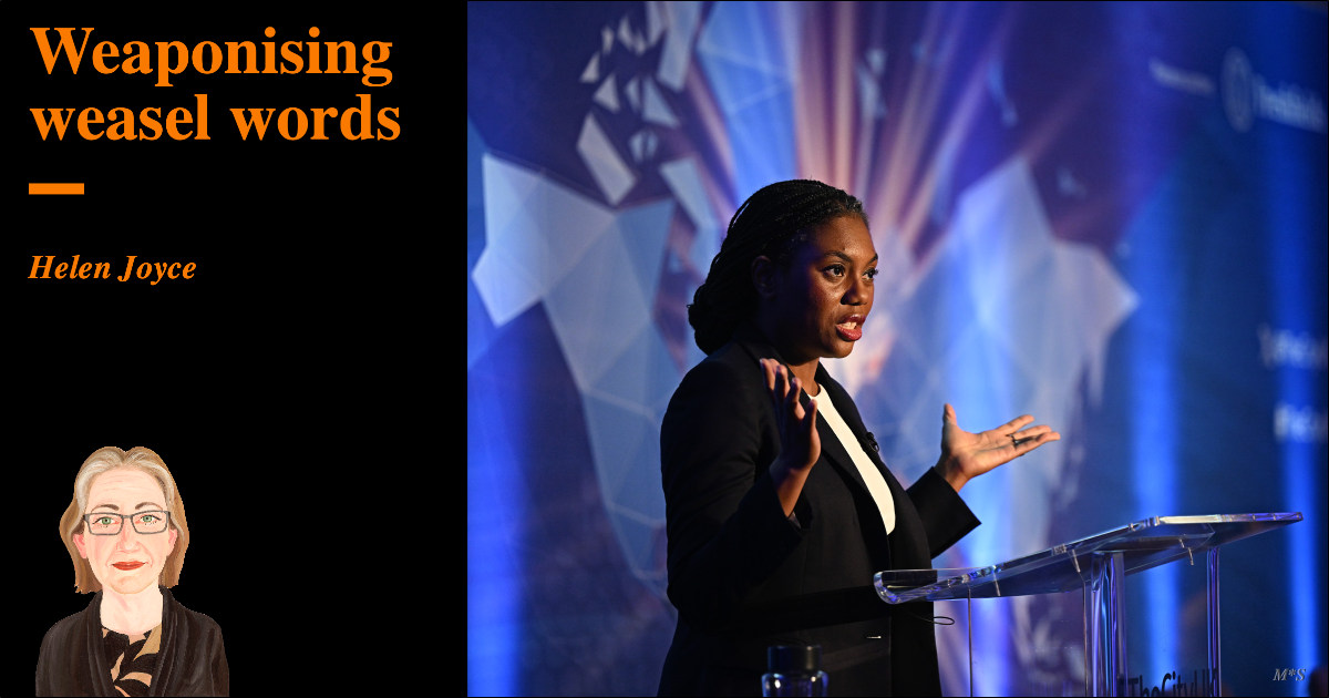 Weaponising weasel words | Helen Joyce | The Critic Magazine