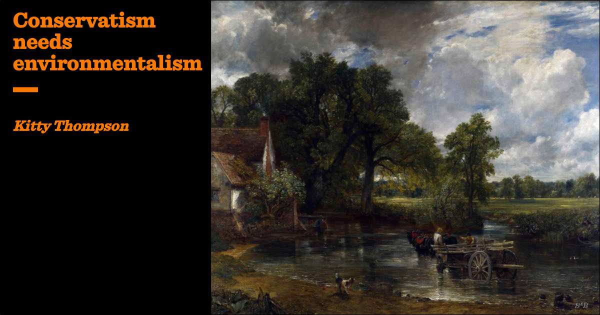 Conservatism needs environmentalism | Kitty Thompson | The Critic Magazine