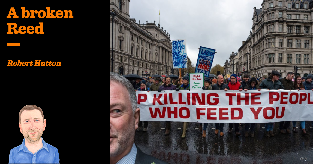 A broken Reed | Robert Hutton | The Critic Magazine