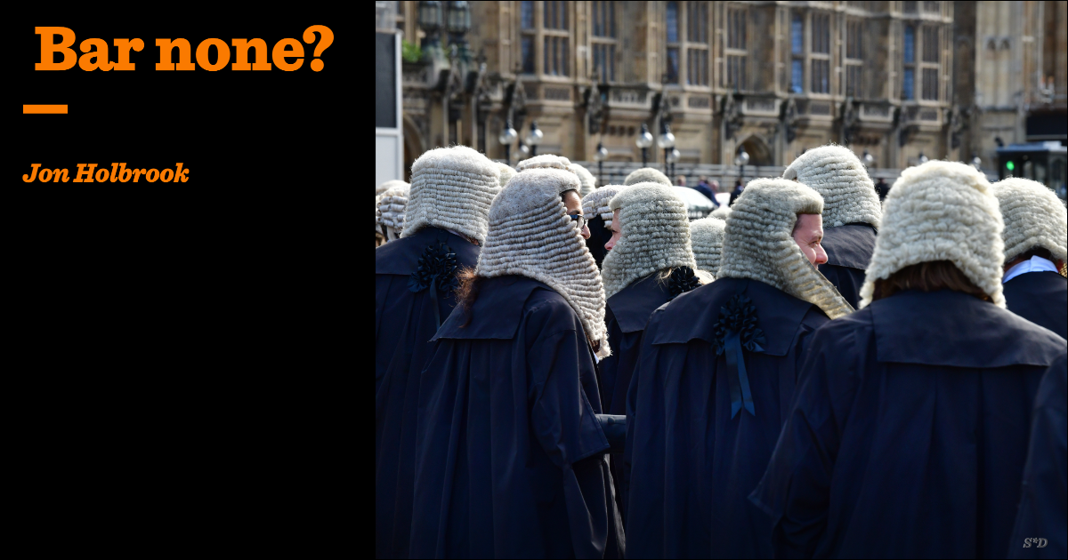 Bar none | Jon Holbrook | The Critic Magazine