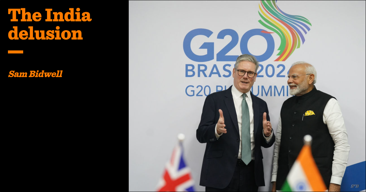 The India delusion | Sam Bidwell | The Critic Magazine