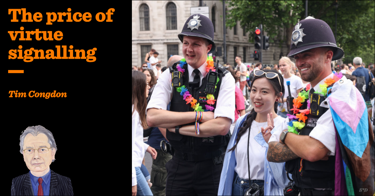 The price of virtue signalling | Tim Congdon | The Critic Magazine