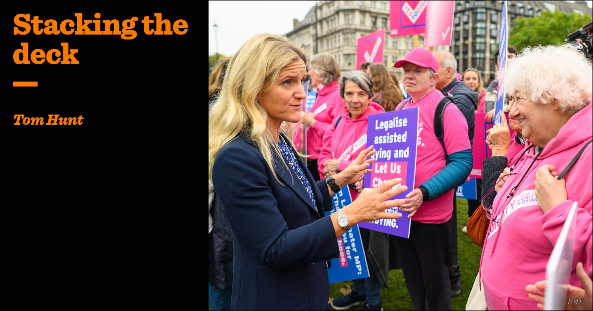 Stacking the deck | Tom Hunt | The Critic Magazine