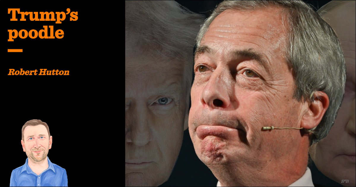 Trump’s poodle | Robert Hutton | The Critic Magazine