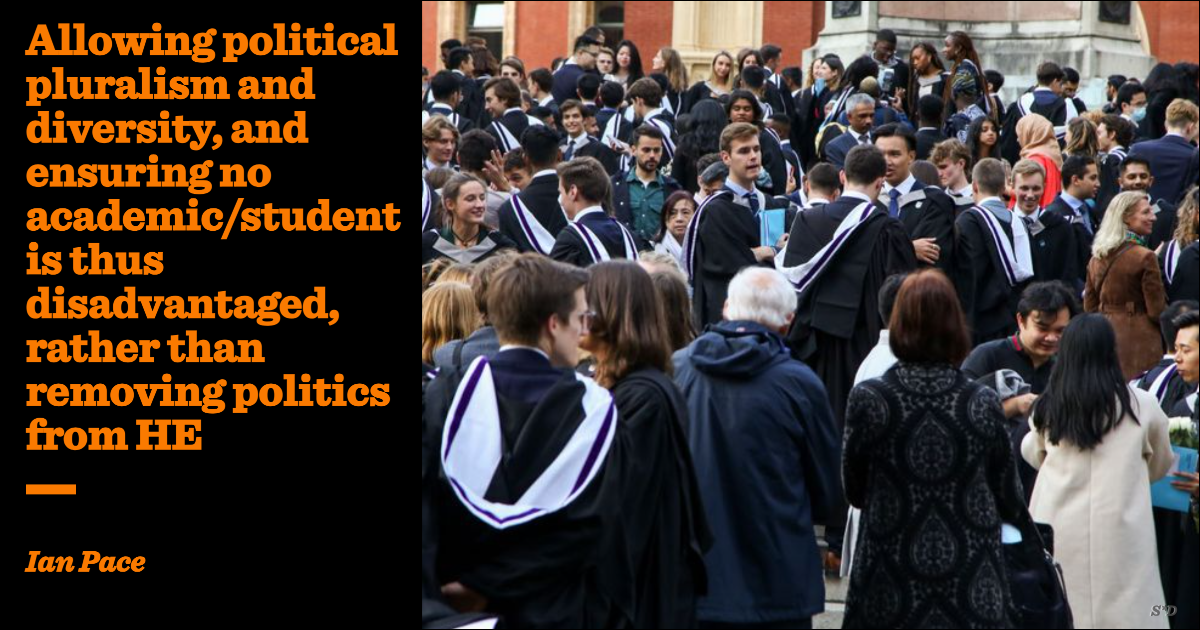 Depoliticising the academy | Ian Pace | The Critic Magazine
