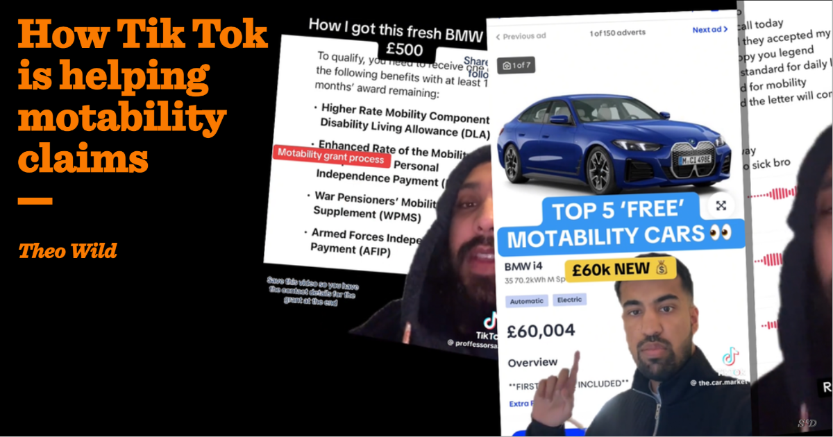 How Tik Tok is helping motability claims | Theo Wild | The Critic Magazine
