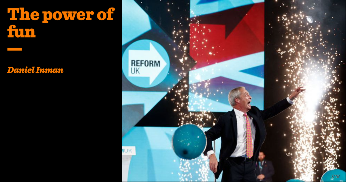 The power of fun | Daniel Inman | The Critic Magazine