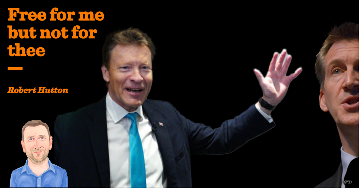 Free for me but not for thee | Robert Hutton | The Critic Magazine