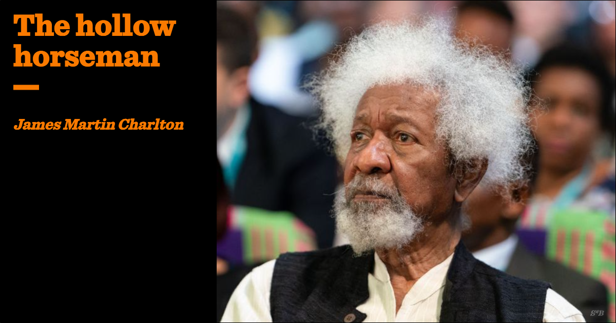 The hollow horseman | James Martin Charlton | The Critic Magazine