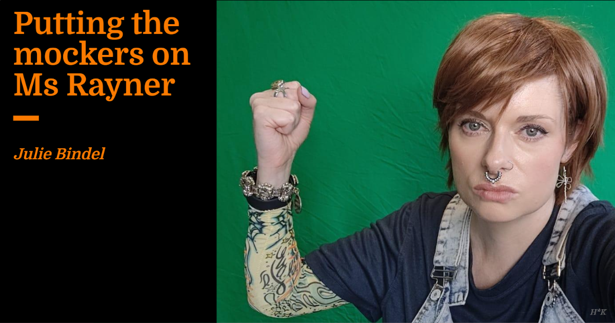 Putting the mockers on Ms Rayner | Julie Bindel | The Critic Magazine