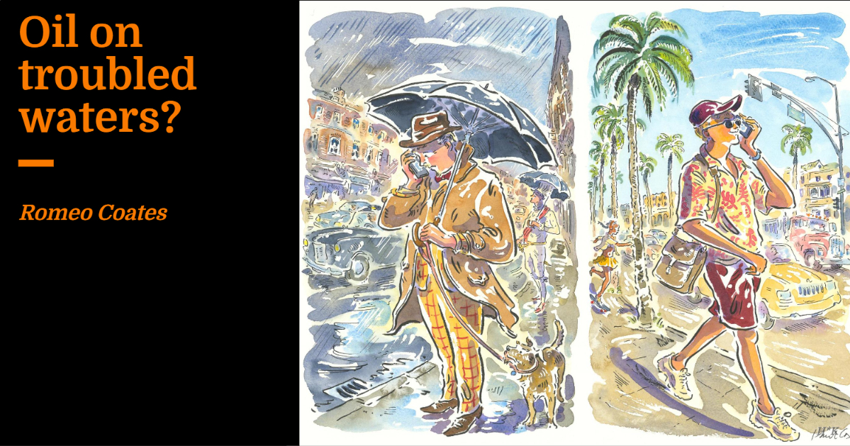 Oil on troubled waters? | Romeo Coates | The Critic Magazine