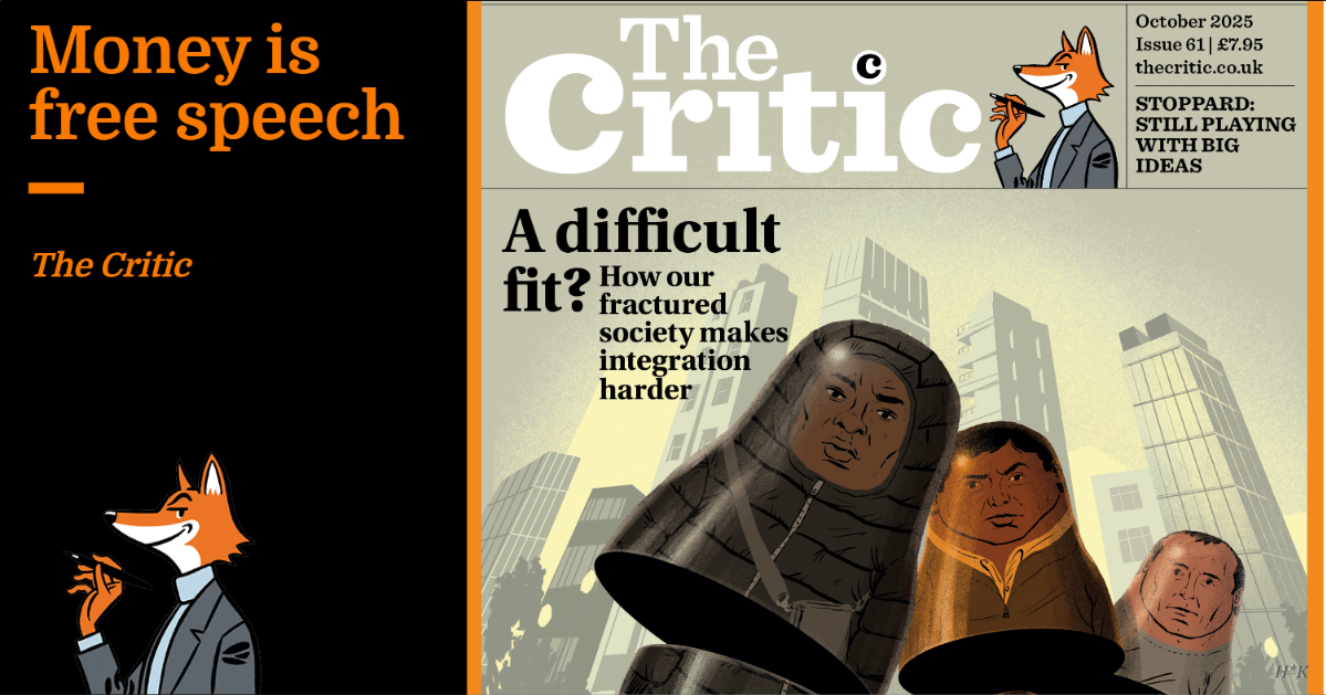 Money is free speech | The Critic | The Critic Magazine