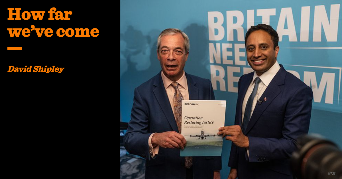 How far we’ve come | David Shipley | The Critic Magazine